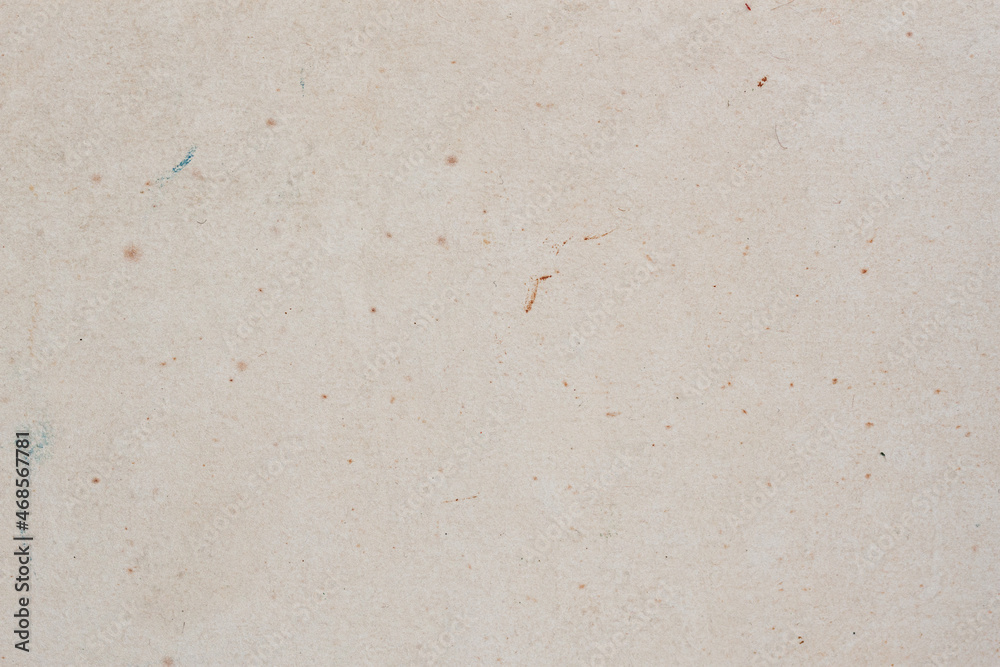 Texture of old paper with dirt stains, spots, inclusions cellulose ...