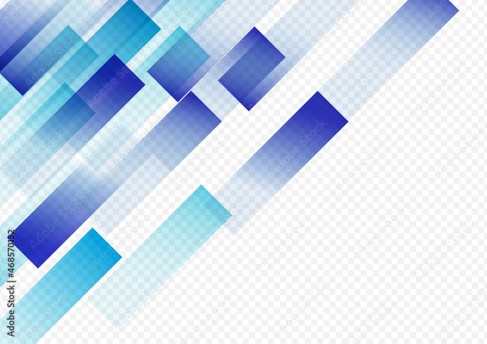 Blue Shape Vector Transparent Background. Color Stock Vector | Adobe Stock