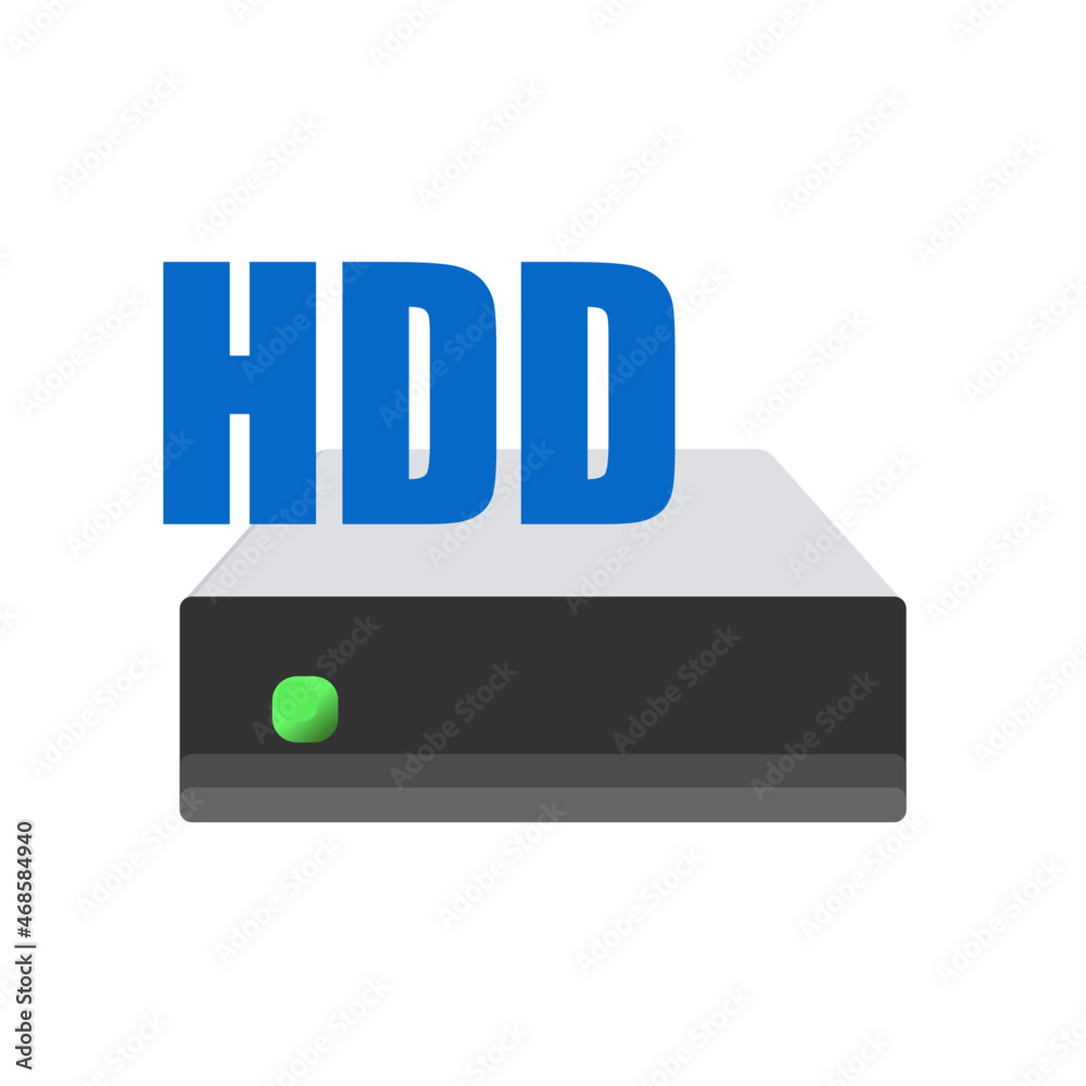 Hard drive. Disk partition icon. HDD sign. Local disk. Desktop icons ...