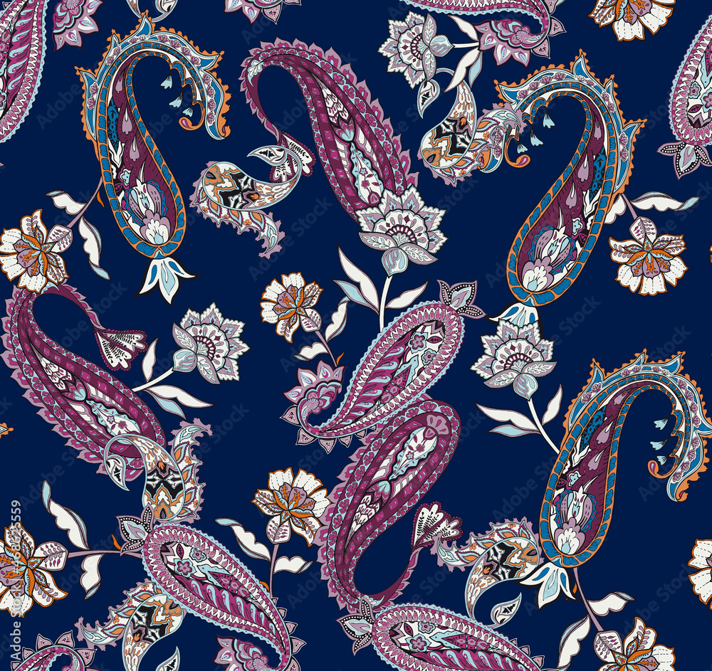 indian traditional pattern, paisley pattern for textiles and decoration ...
