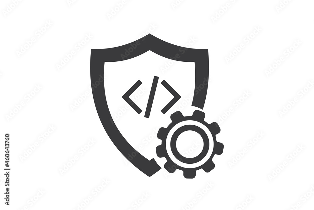 code maintenance icon on white background for website, application ...