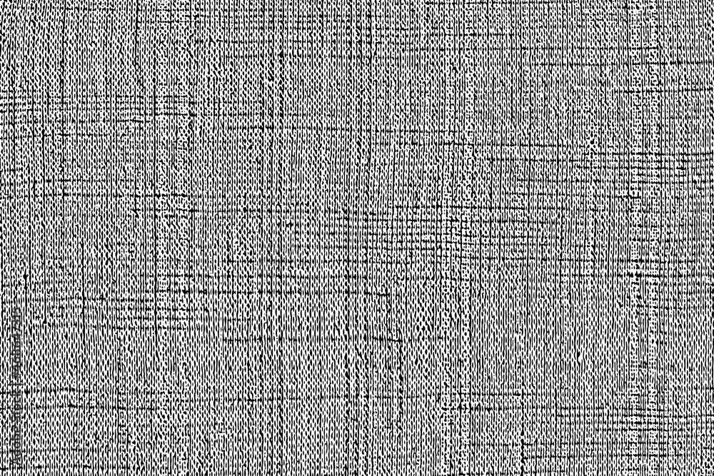 Vector fabric texture. Distressed texture of weaving fabric. halftone ...