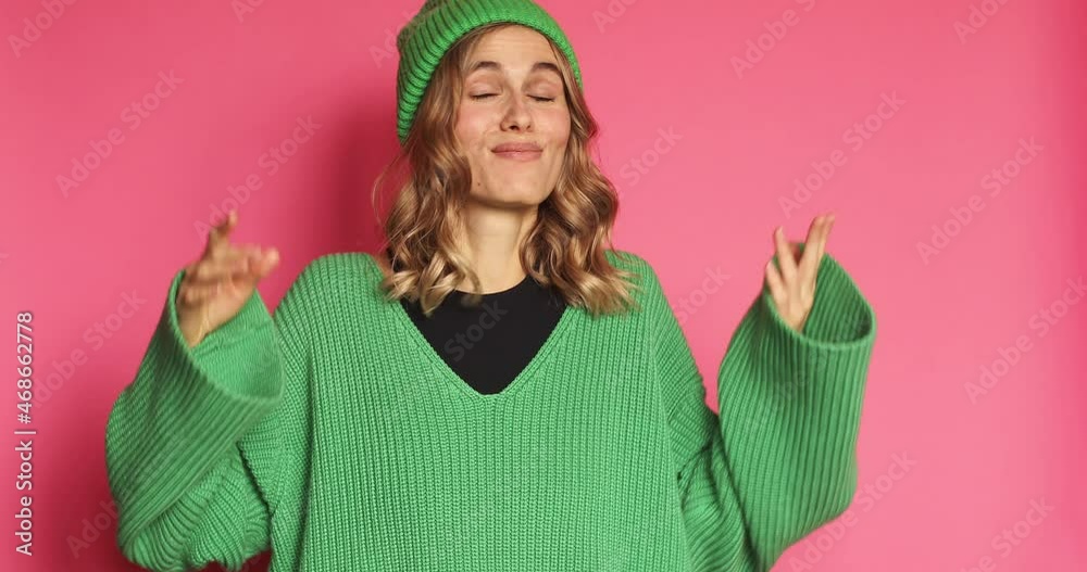 Surprised girl face. Close up of shocked woman face expression. Wow ...