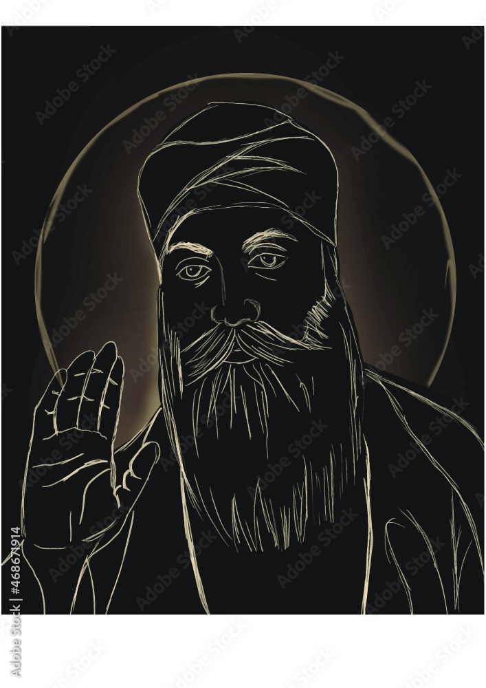 Outline of Guru Nanak Dev Ji Maharaj which is also Known as First Sikh ... Outline of Guru Nanak Dev Ji Maharaj which is also Known as First Sikh ...