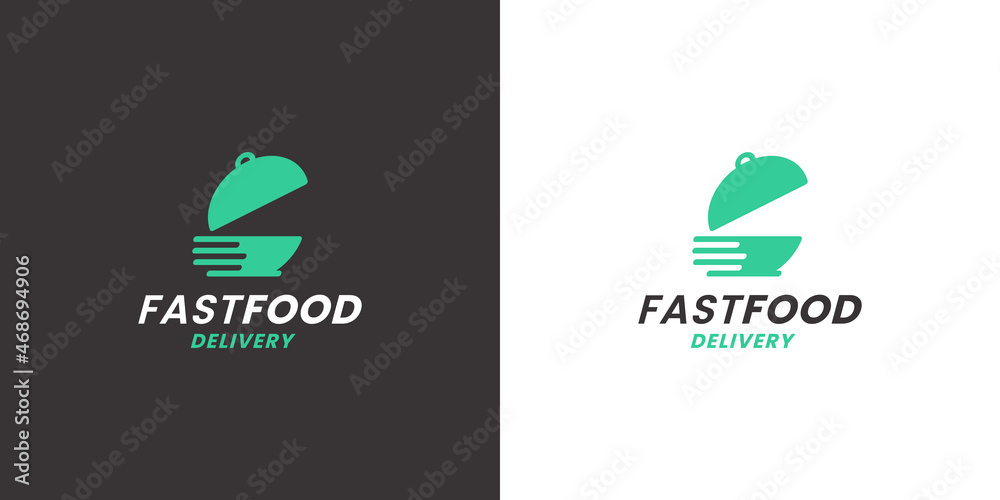 fast food delivery logo design for restaurant and delivery company ...