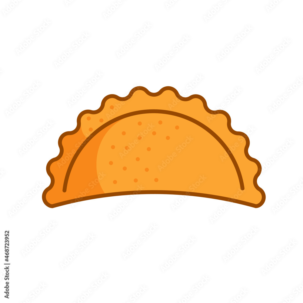 empanada colorful vector illustration logo icon vector de Stock | Adobe ...