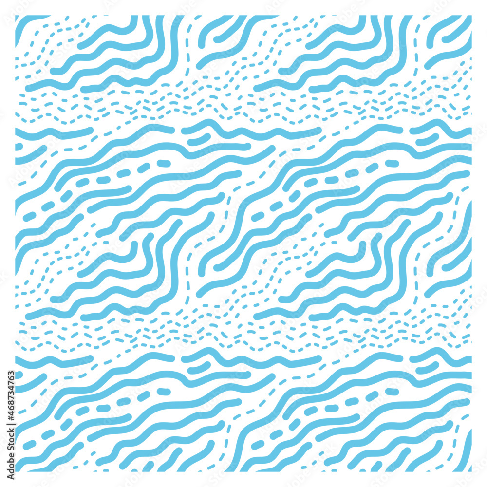 Pattern of dashed waves. Design for backdrops with sea, rivers or water ...
