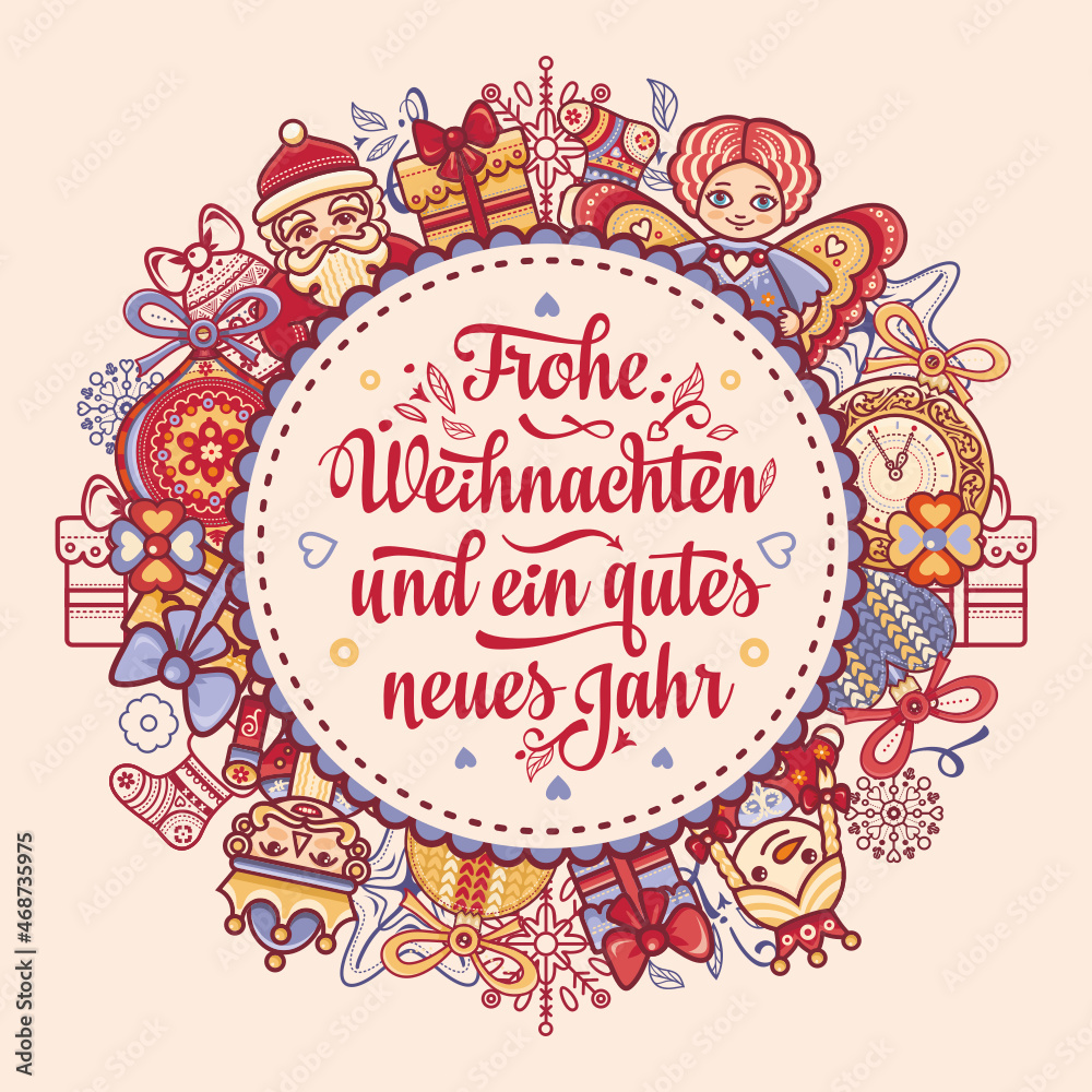 German Christmas Weihnachten Noel Christmas in different languages ...