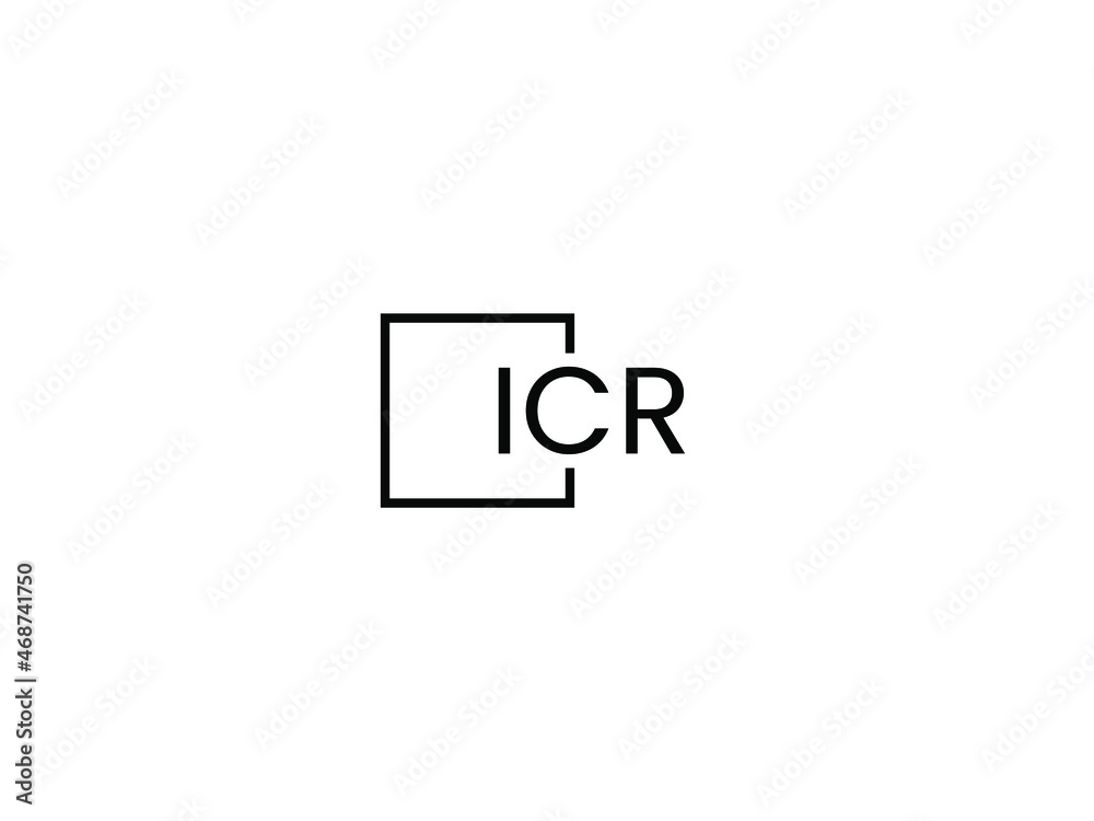 ICR letter initial logo design vector illustration Stock Vector | Adobe ...