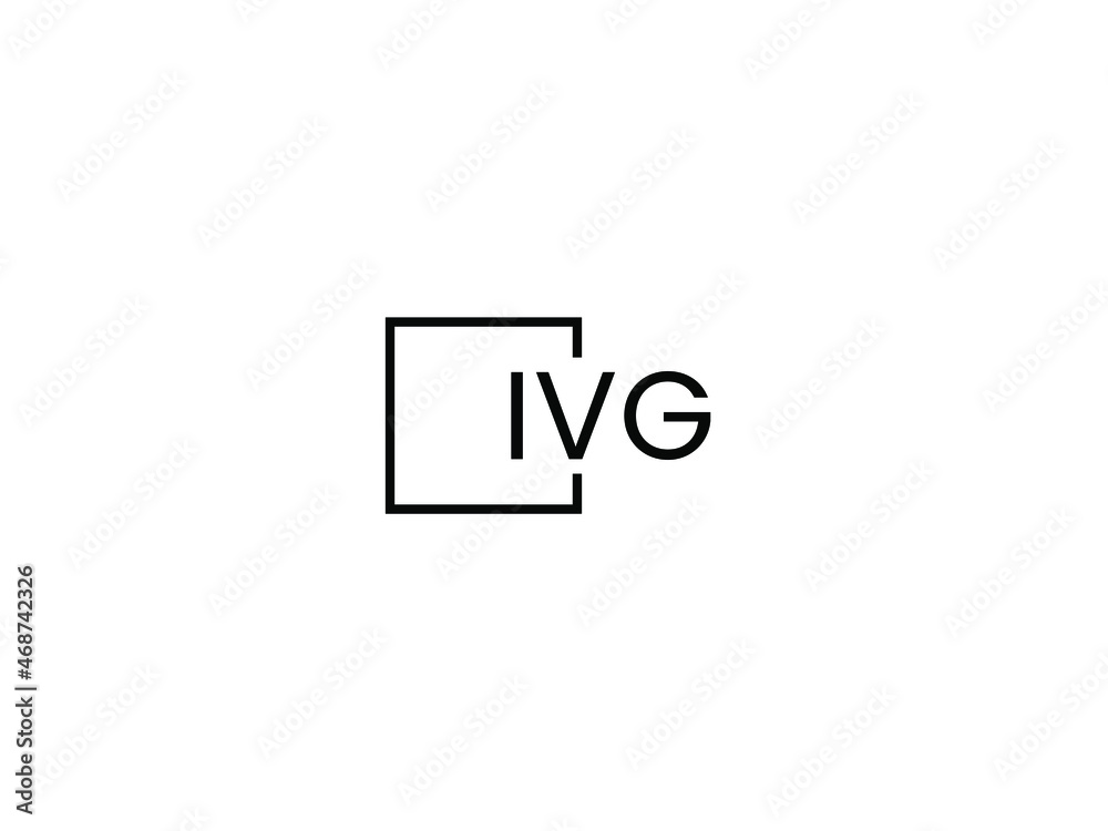 IVG Letter Initial Logo Design Vector Illustration Stock Vector | Adobe ...