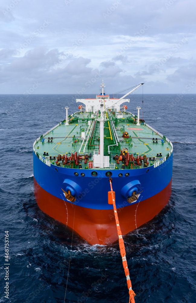 Crude oil transfer operation from floating storage of oil tanker to the ...