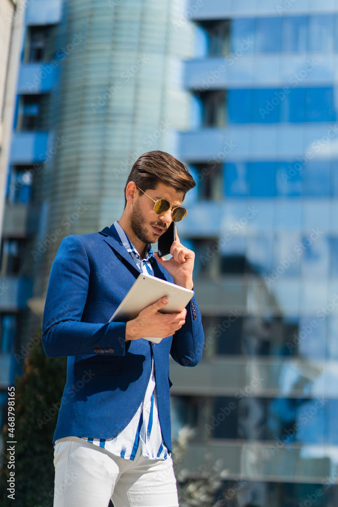 Thinking a lot about the plans and ideas Stock Photo | Adobe Stock