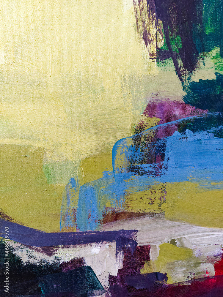 Abstract painting. Background design of acrylic painting , rich texture. Modern art oil painting ...