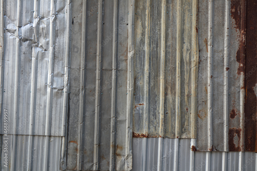 Old metal sheet roof texture Pattern of old metal sheet Rusty metal ...