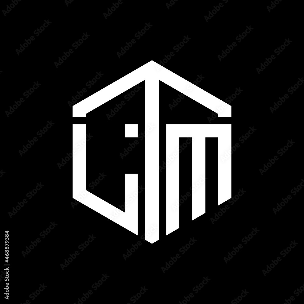 LTM letter logo design on black background. LTM creative initials ...