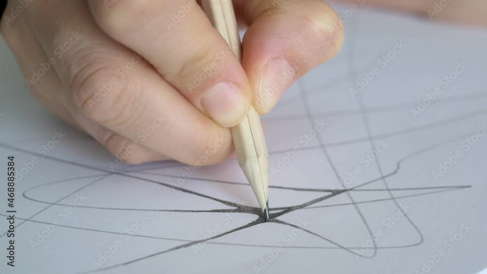The corners are rounded with a graphite pencil to create new neural ...