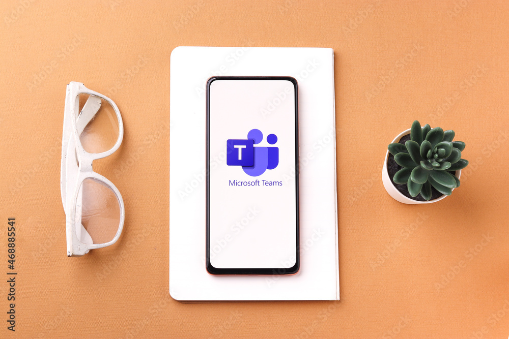 West Bangal, India - November 11, 2021 : Microsoft teams logo on phone ...