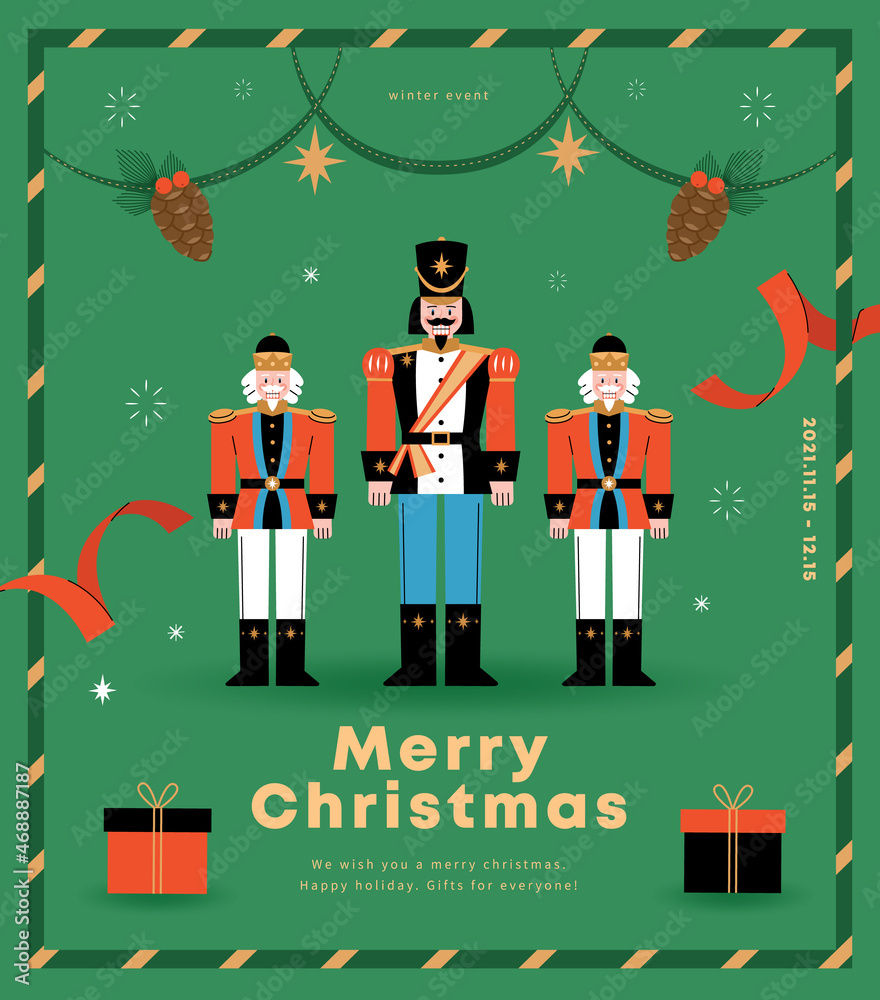 Christmas Nutcracker Vector
