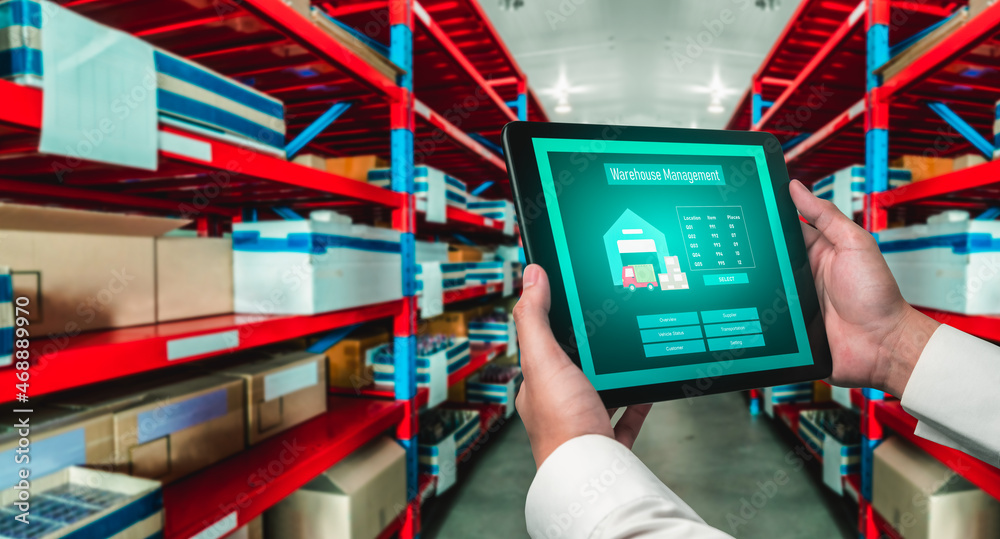 Warehouse management innovative software in computer for real time ...