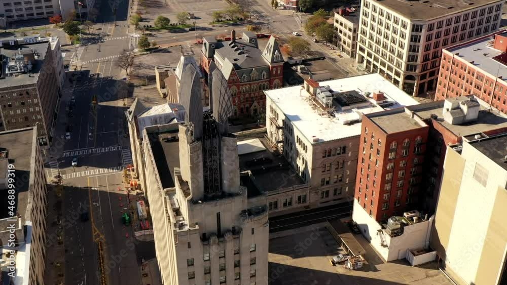 Times Square Building Art Deco architecture in Rochester New York Stock ...