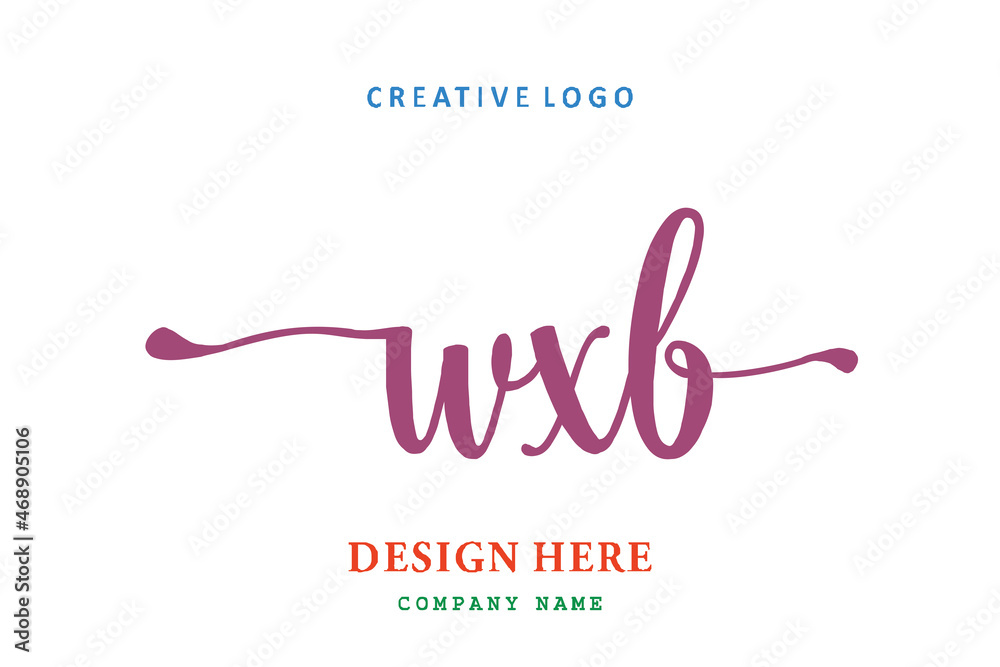 WXB lettering logo is simple, easy to understand and authoritative ...