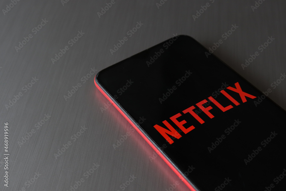 Netflix logo on smartphone screen For watching the video : February 4th ...