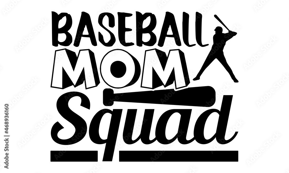 Baseball mom squad- Baseball t shirt design, Hand drawn lettering ...