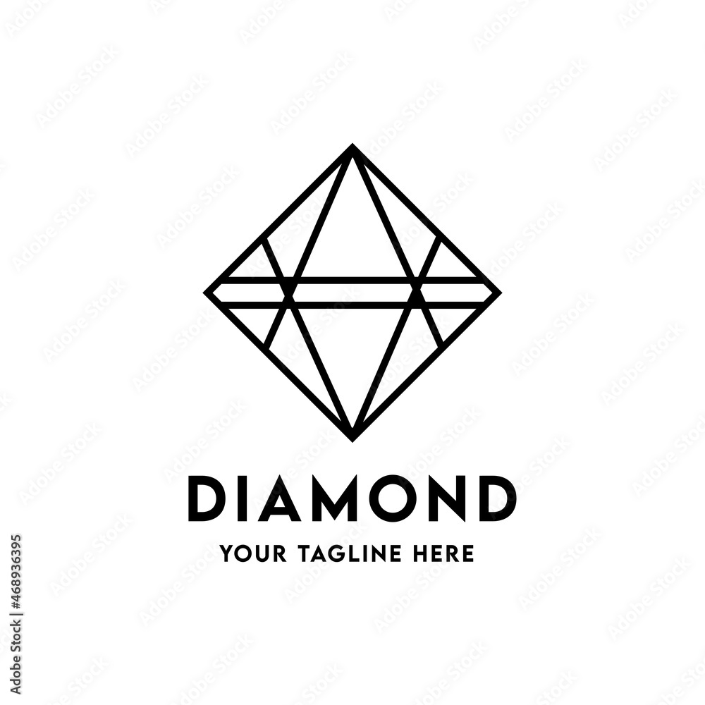 company diamond logo, diamond logo vector for beauty brand, fashion ...