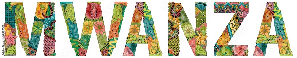Mwanza is a port city and capital of Mwanza. Vector decorative ...