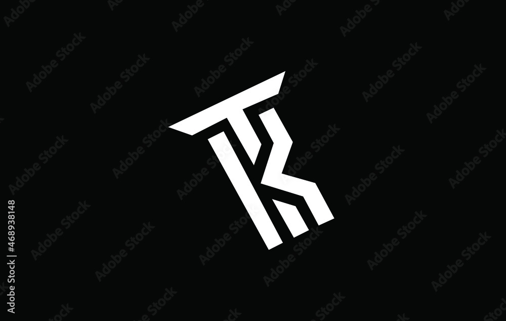 KT Letter Logo Design. Creative Modern K T Letters icon vector ...