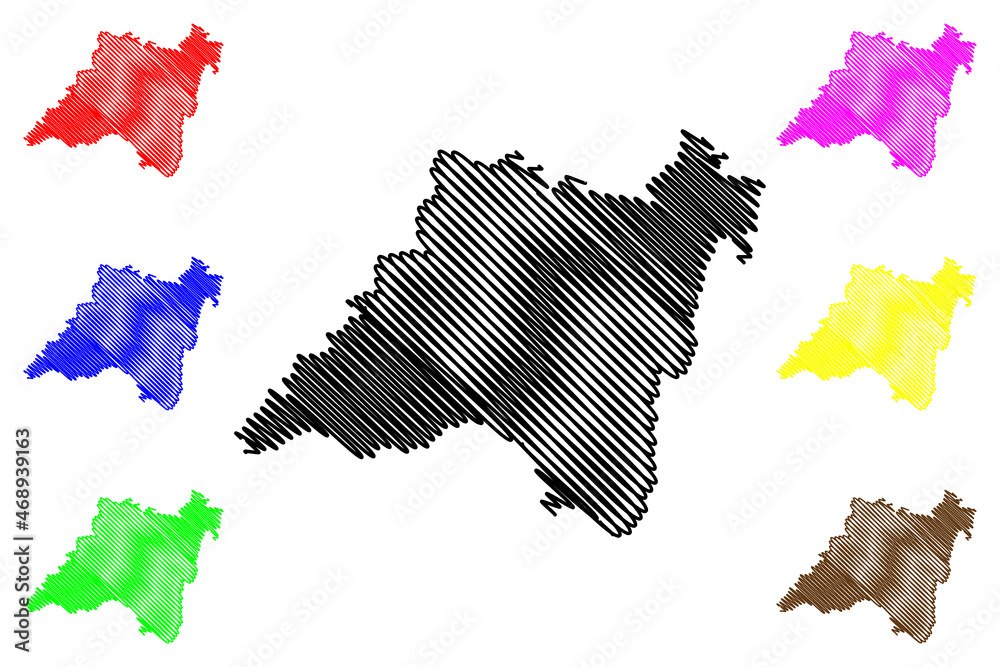 Balaghat district (Madhya Pradesh State, Jabalpur division, Republic of ...