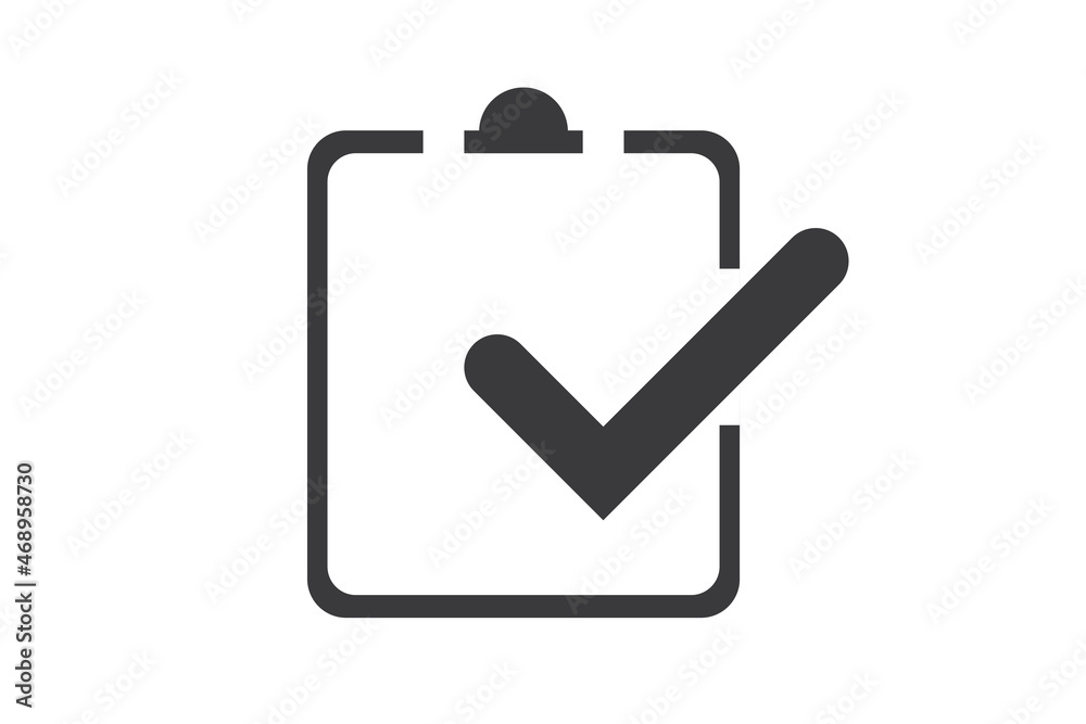 checklist icon on white background for website, application, printing ...
