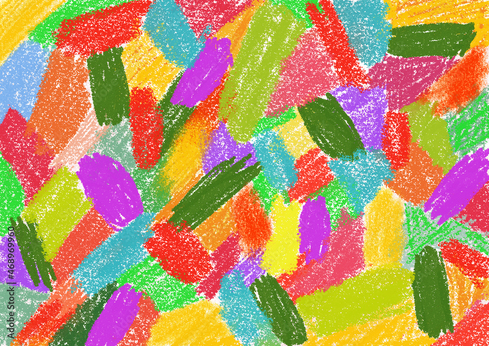 Rainbow kid draw crayon scribble doodle stripe sketches pastel color ...