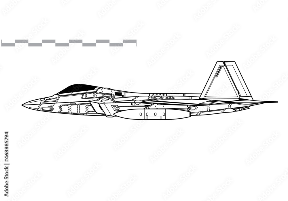 F 22 Drawing