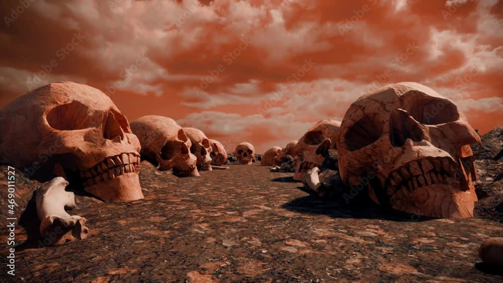 A close-up view of the damage and destruction caused by a nuclear bomb ...