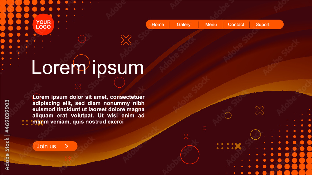 Nice brown color illustration vector background for homepage. eps file ...