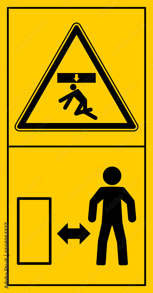 ภาพประกอบสต็อก cmssn24 CombinationMachineSafetySignNew cmssn ...