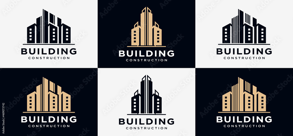 House construction icon logo building architectural design and ...