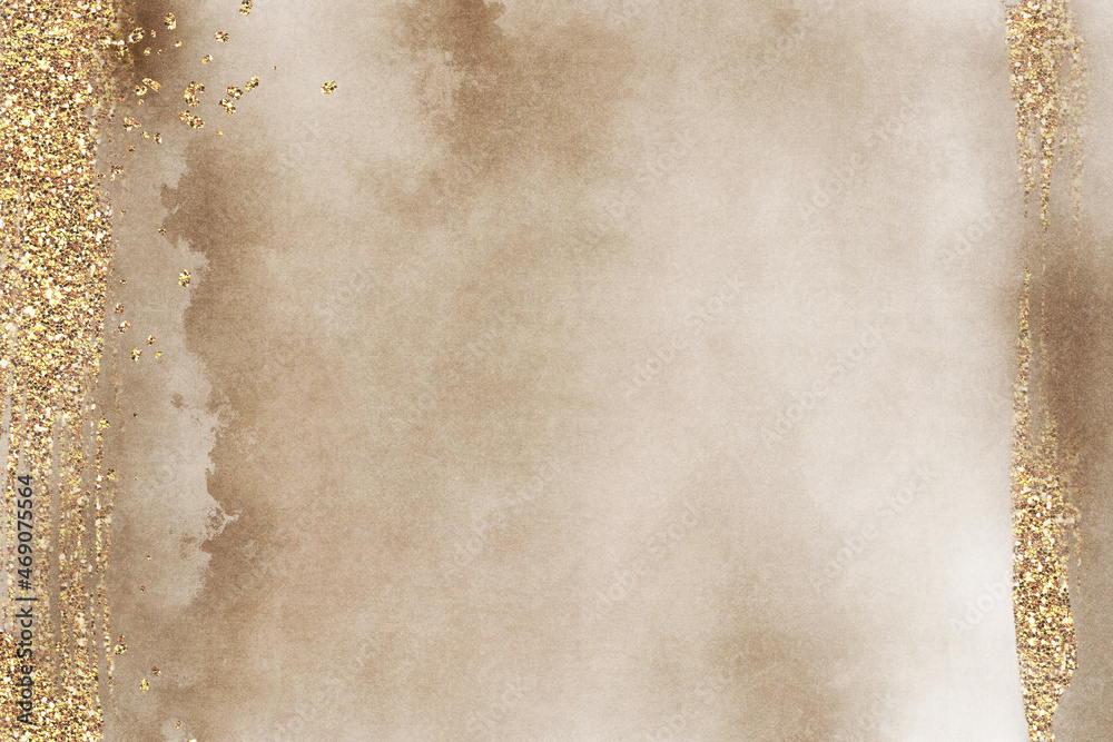 Beige and Gold Watercolor Background Paper Texture for wedding and ...