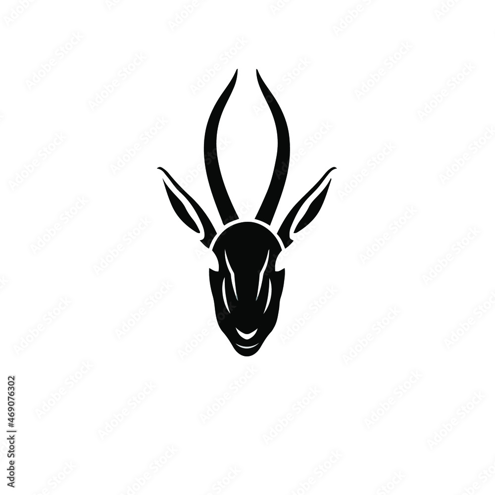 Impala Symbol Logo. Tattoo Design. Stencil Vector Illustration Stock ...