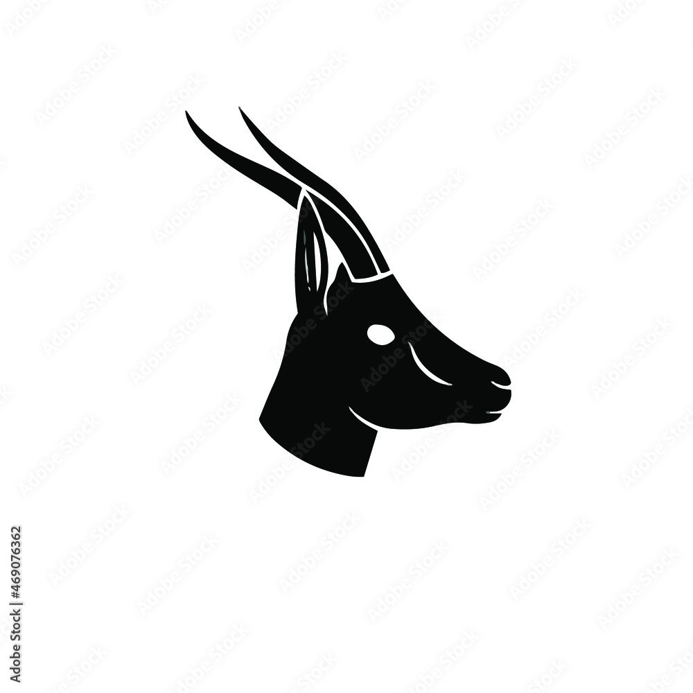 Impala Symbol Logo. Tattoo Design. Stencil Vector Illustration Stock ...