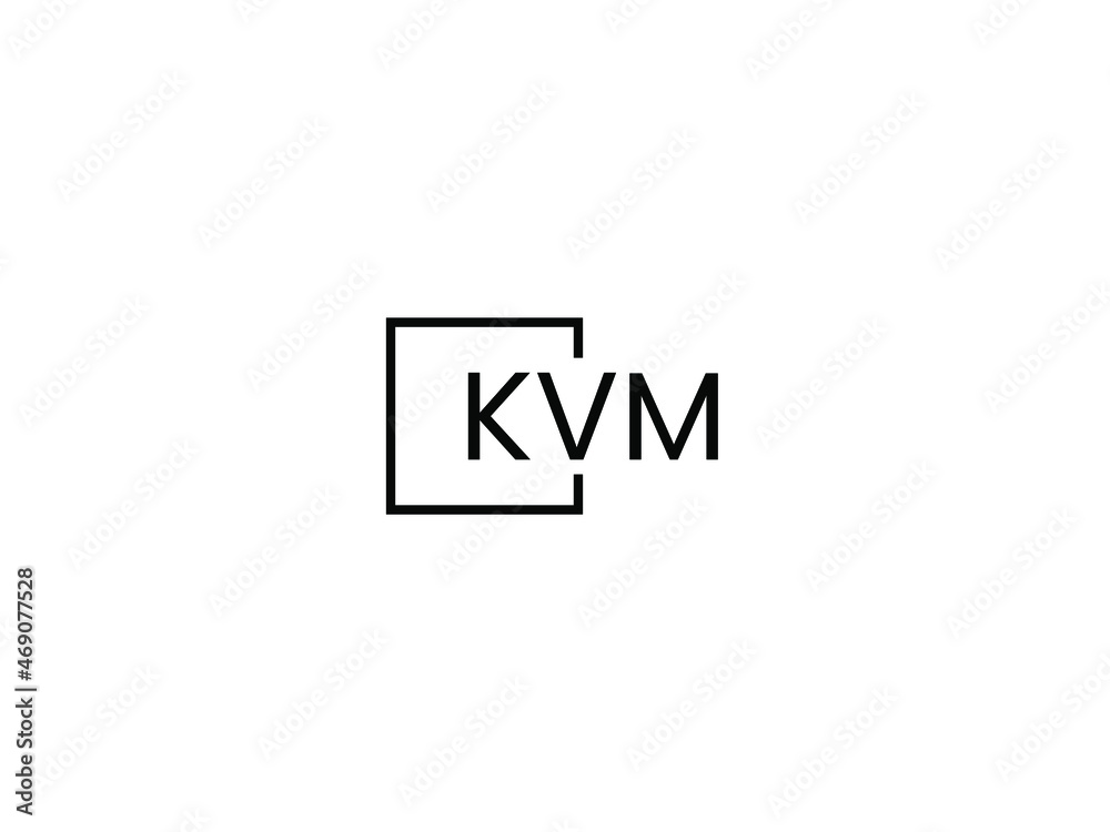 KVM letter initial logo design vector illustration Stock Vector | Adobe ...