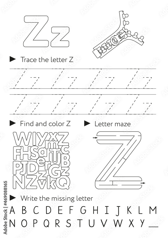 Handwriting workbook for children. Worksheets for learning letters ...