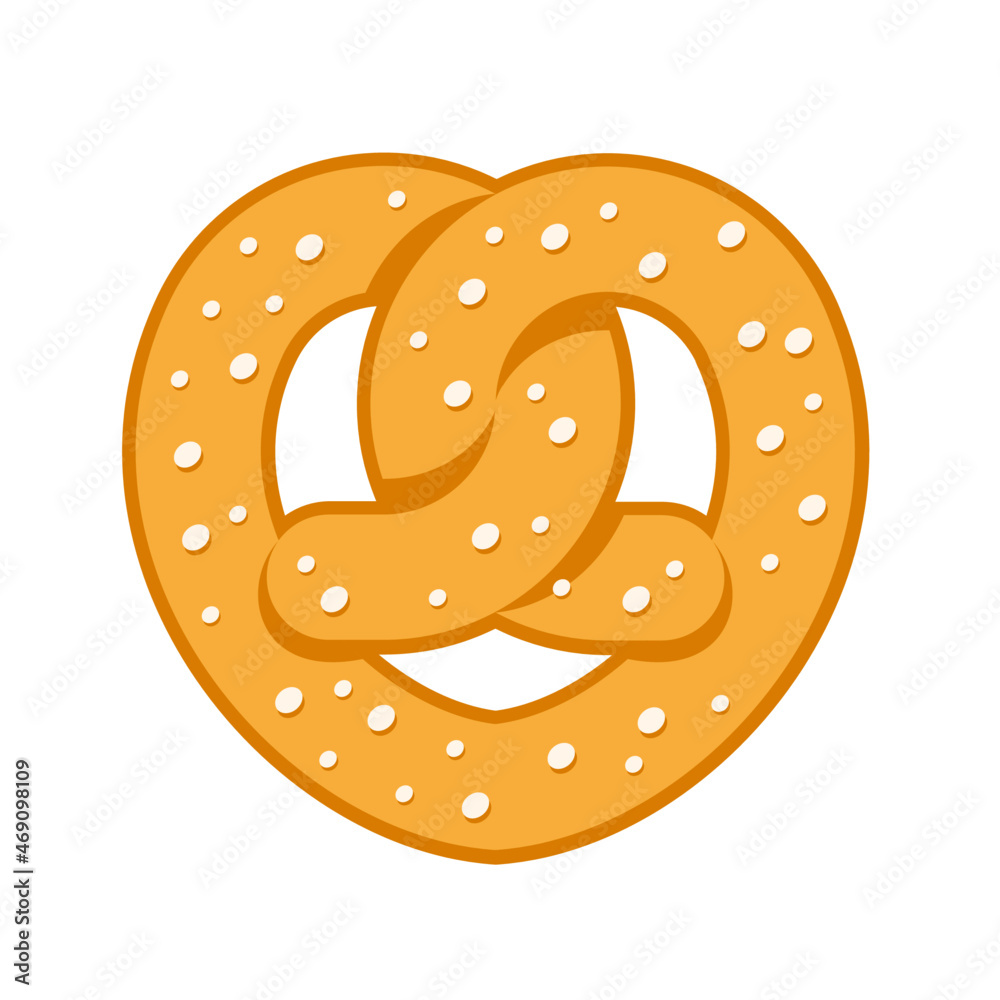 bretzel bread vector logo illustration clipart Stock Vector | Adobe Stock