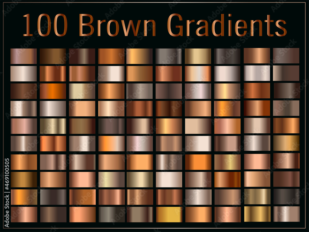 Bronze metal, brown gradients set. big collection of simple background ...
