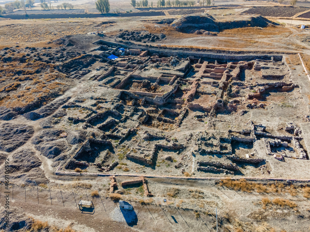 Kultepe ancient city ruins. Assyrian Trade Center in Karum-Kanis in ...