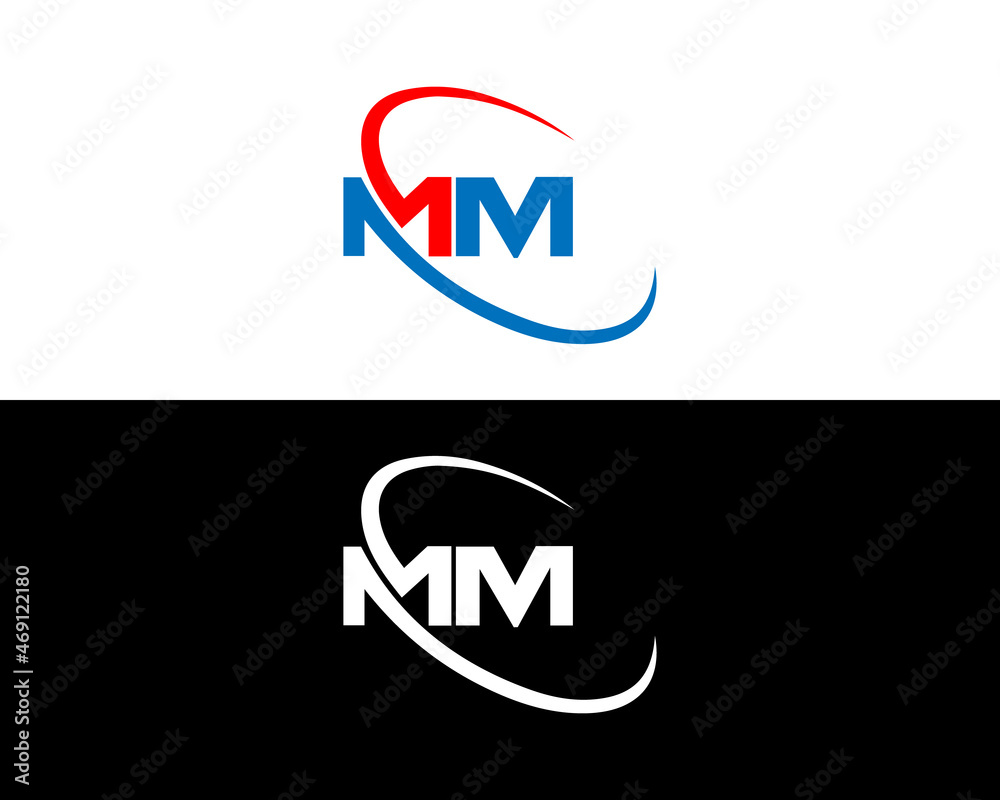 Letter MM And M Logo Icon Design Monogram Vector Illustration. Stock ...