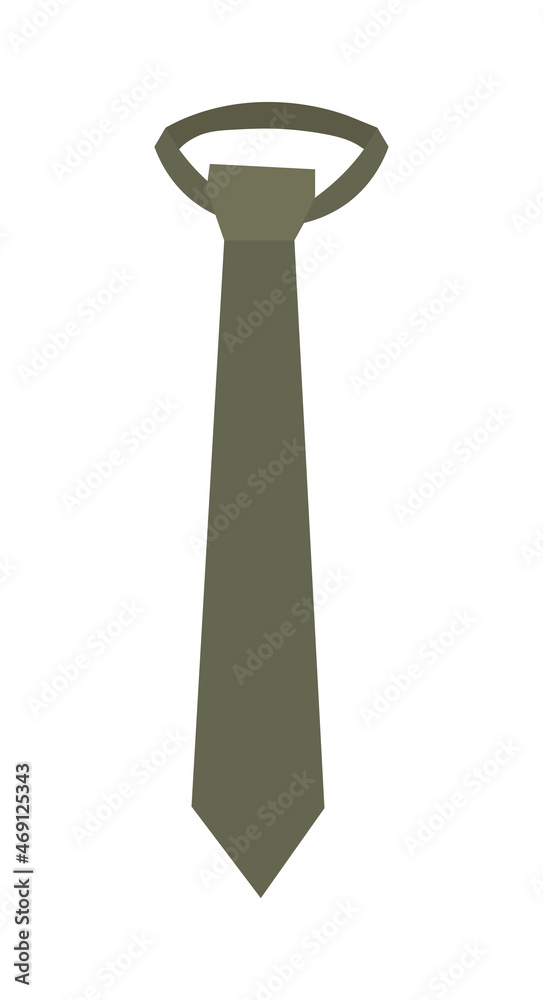 Green cartoon cravat. Decoration for ceremonial looks. Important item ...