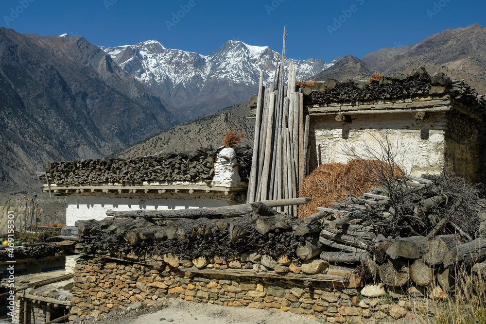 Thini village in Lower Mustang, Nepal Stock Photo | Adobe Stock