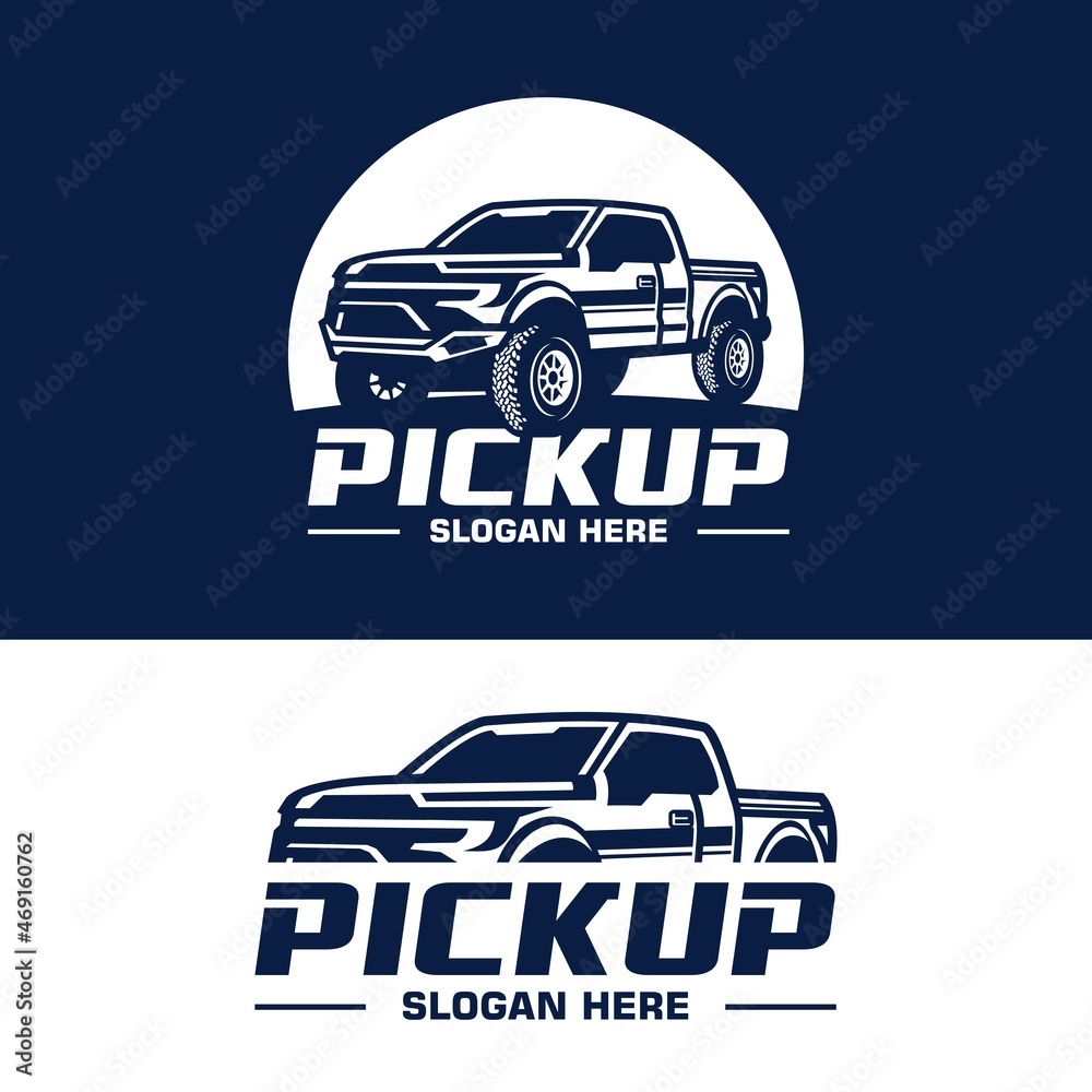 pickup truck logo Stock Vector | Adobe Stock